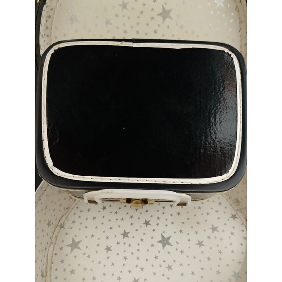 Source Unknown | Bags | Vintage 4s50s Set 2 Black Vinyl Hat Box ...